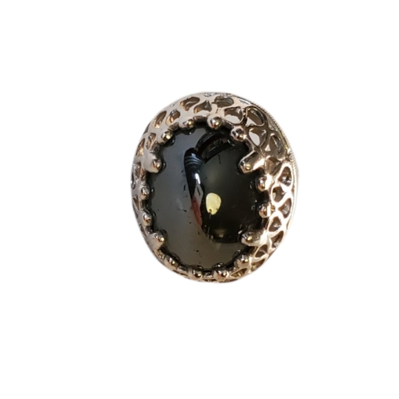 Jewelry | Original 7s Dark Silver Metallic Ring With Decorative Edging ...
